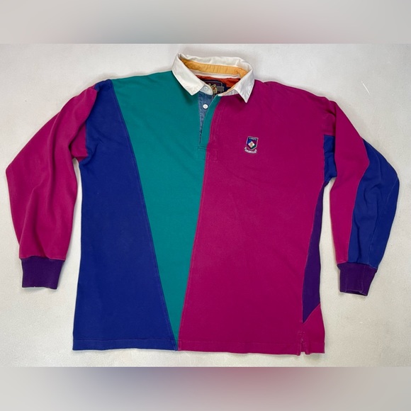 Chaps | Shirts | Vintage Chaps Ralph Lauren Rugby Polo Shirt Men Large ...
